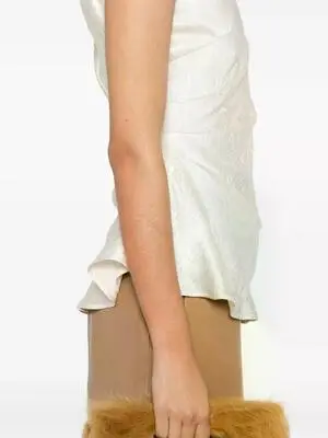 Alexander McQueen Asymmetric Satin Top