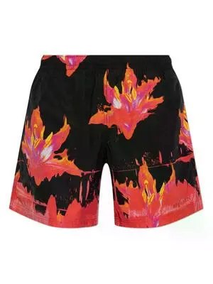 Alexander McQueen Graphic-print Shorts - Black