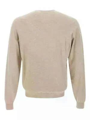FILIPPO DE LAURENTIIS Crew Neck Long Sleeve Sweater - Neutrals