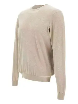 FILIPPO DE LAURENTIIS Crew Neck Long Sleeve Sweater - Neutrals