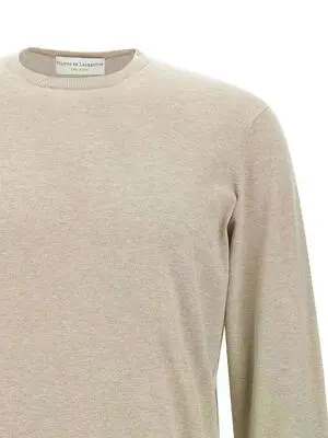 FILIPPO DE LAURENTIIS Crew Neck Long Sleeve Sweater - Neutrals