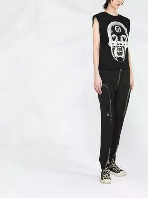 Philipp Plein Graphic Print Sleeveless Top