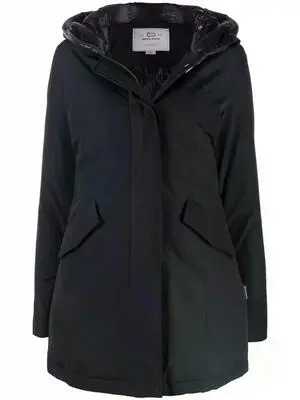 Woolrich Hooded Padded Coat - Blue