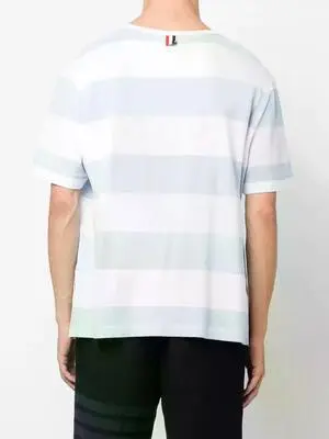 Thom Browne Rwb Pocket Striped T-shirt - Blue