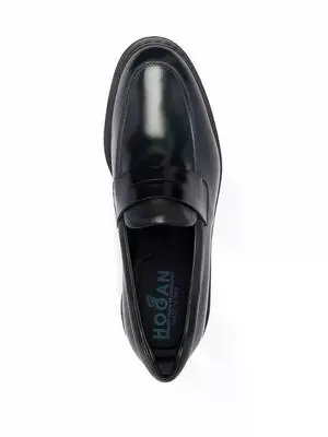 Hogan H576 Low-block Heel Loafers