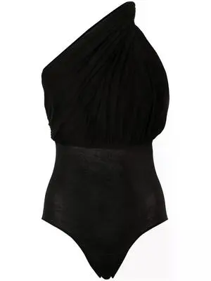 Rick Owens One-shoulder Draped Bodysuit