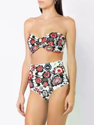 AMIR SLAMA Floral Print Bikini Set