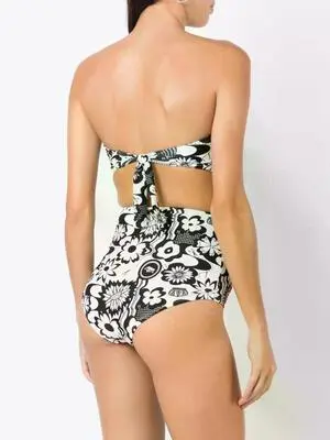 AMIR SLAMA Floral Print Bikini Set