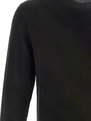 SUN 68 Crew-neck Long-sleeve Jumper - Black