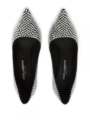 Dolce & Gabbana 105mm Rhinestone-embellished Satin Pumps