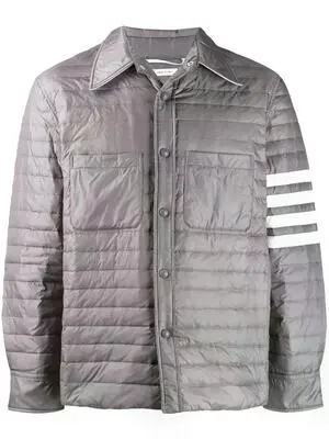 Thom Browne 4-bar Down Fill Shirt Jacket - Grey