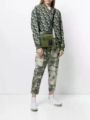 PORTS V Camouflage Tie-dye Tapered Trousers