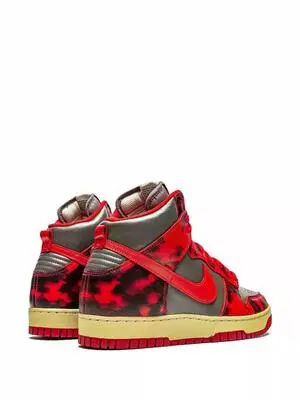 Nike Dunk High 1985 Sp Acid Wash Sneakers - Red