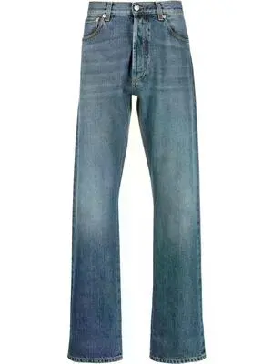 Alexander Mcqueen Faded Jeans For Men