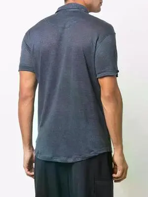 Orlebar Brown Short-sleeved Linen Polo Shirt - Blue