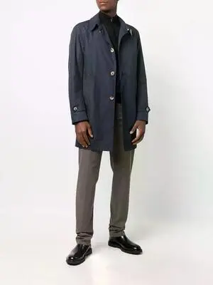 Canali Zipped Funnel-neck Pullover