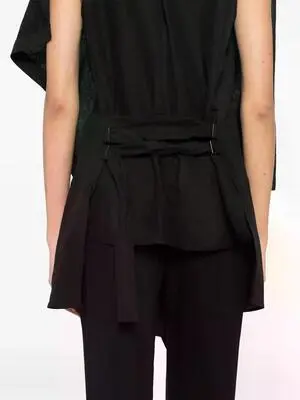 Yohji Yamamoto Button-up Shirt With Adjustable Rear Strap