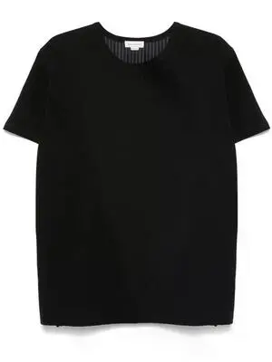 Alexander McQueen Pinstripe-panel T-shirt