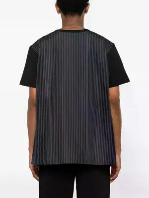 Alexander McQueen Pinstripe-panel T-shirt