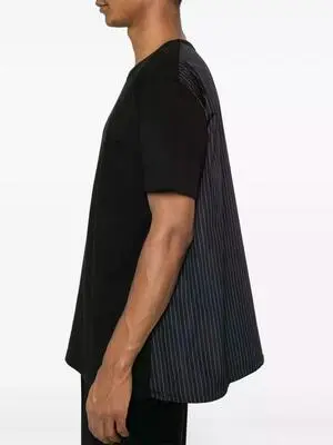 Alexander McQueen Pinstripe-panel T-shirt