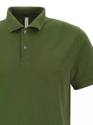 SUN 68 Jersey Polo Shirt - Green
