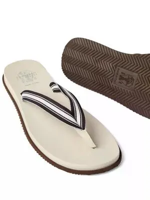 Brunello Cucinelli Leather Pool Slides