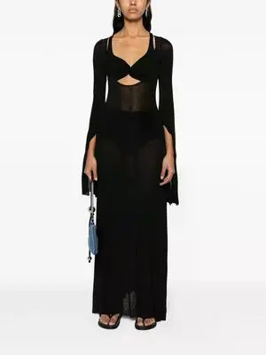 MANURI Nina Maxi Dress - Black