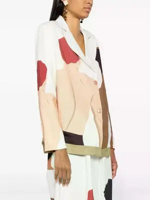 AMIR SLAMA Swimmer-print Cotton Jacket