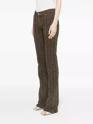 Blumarine Striped Straight-leg Trousers
