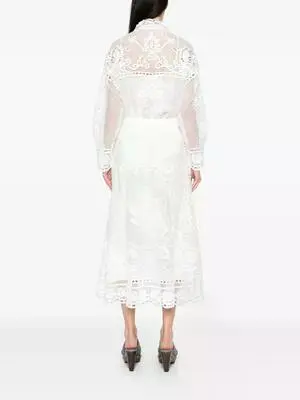 Farm Rio Broderie-anglaise Maxi Skirt