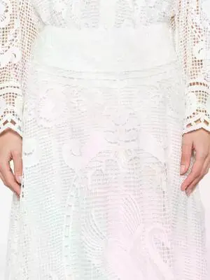 Farm Rio Broderie-anglaise Maxi Skirt