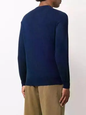 Fedeli Fine Knit Cashmere Jumper - Blue