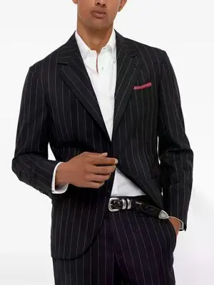 Brunello Cucinelli Pinstripe Wool Blazer