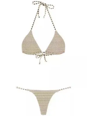 AMIR SLAMA Polka-dot Print Bikini - Neutrals