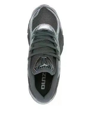 Mizuno Lace-up Fastening Sneakers With Padded Ankle And Chunky Rubber Sole - Grey