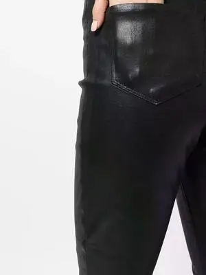 L'Agence Kendra Cropped Flare Jeans - Black