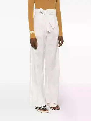Max Mara Pinstripe-pattern Palazzo Pants