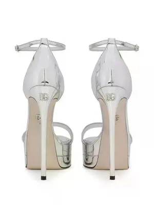 Dolce & Gabbana Mirror-effect Platform Sandals