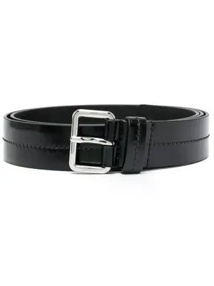 Prada Logo-engraved Leather Belt - Black