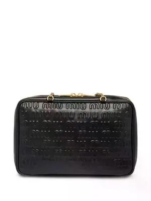 Miu Miu Embossed Logo Leather Top-handle Bag