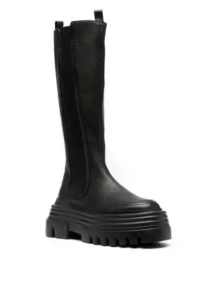 Bally Round-toe Leather Boots