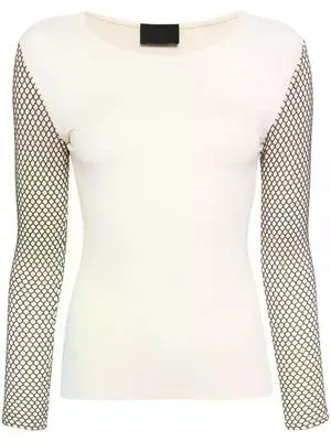PUPPETS AND PUPPETS Mannequin Mesh-embellished Top