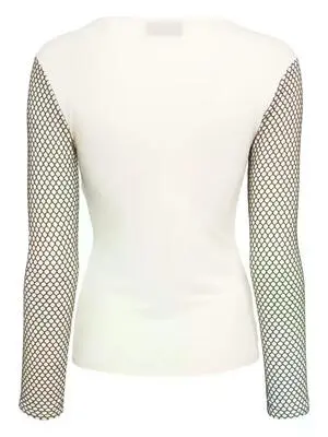 PUPPETS AND PUPPETS Mannequin Mesh-embellished Top