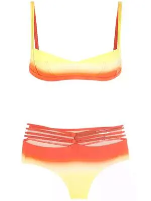 AMIR SLAMA Printed Bikini Set - Orange