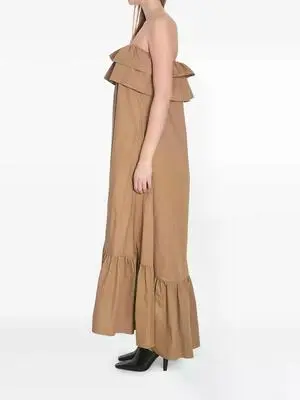 Saint Laurent Ruffle-detail Maxi Dress