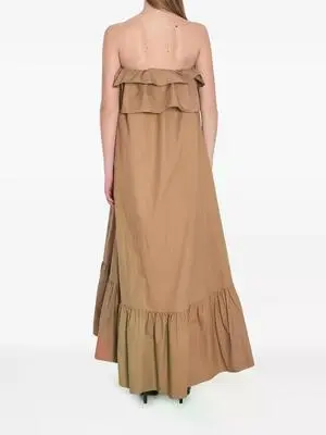 Saint Laurent Ruffle-detail Maxi Dress