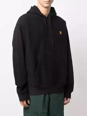 Carhartt Work In Progress Embroidered Logo Drawstring Hoodie
