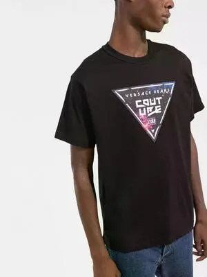 Versace Logo-patch Cotton T-shirt