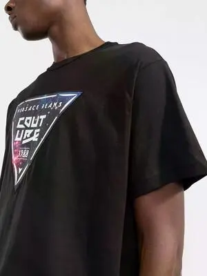 Versace Logo-patch Cotton T-shirt