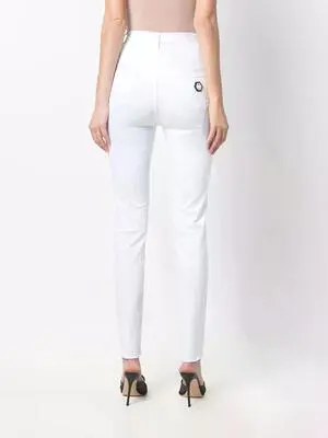 Philipp Plein Cotton Logo Print Jeggings